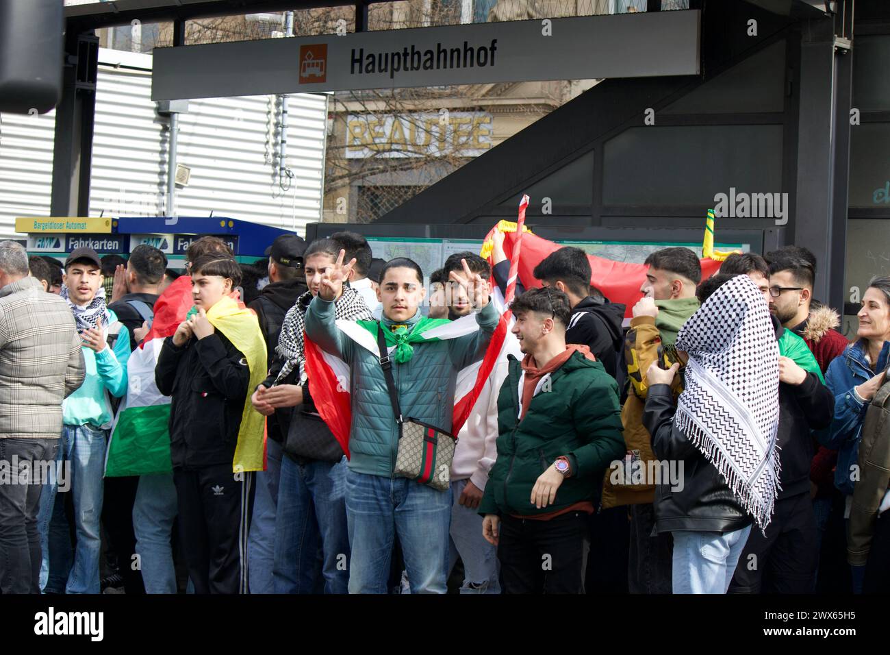 Newroz celebration, Rebstockpark, Frankfurt, Germany, March 23, 2024 ...