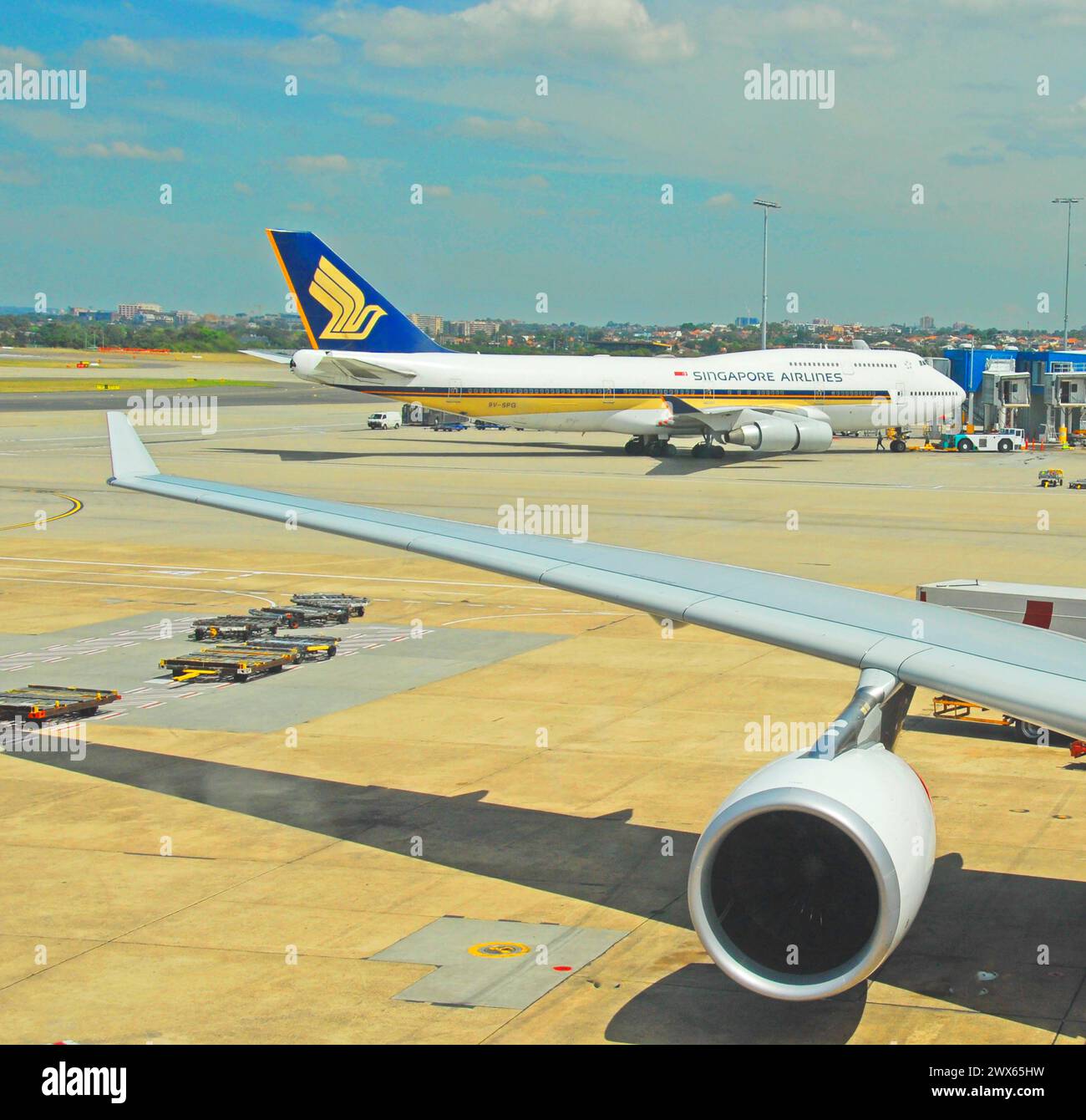 Boeing 747 airplane Stock Photo - Alamy