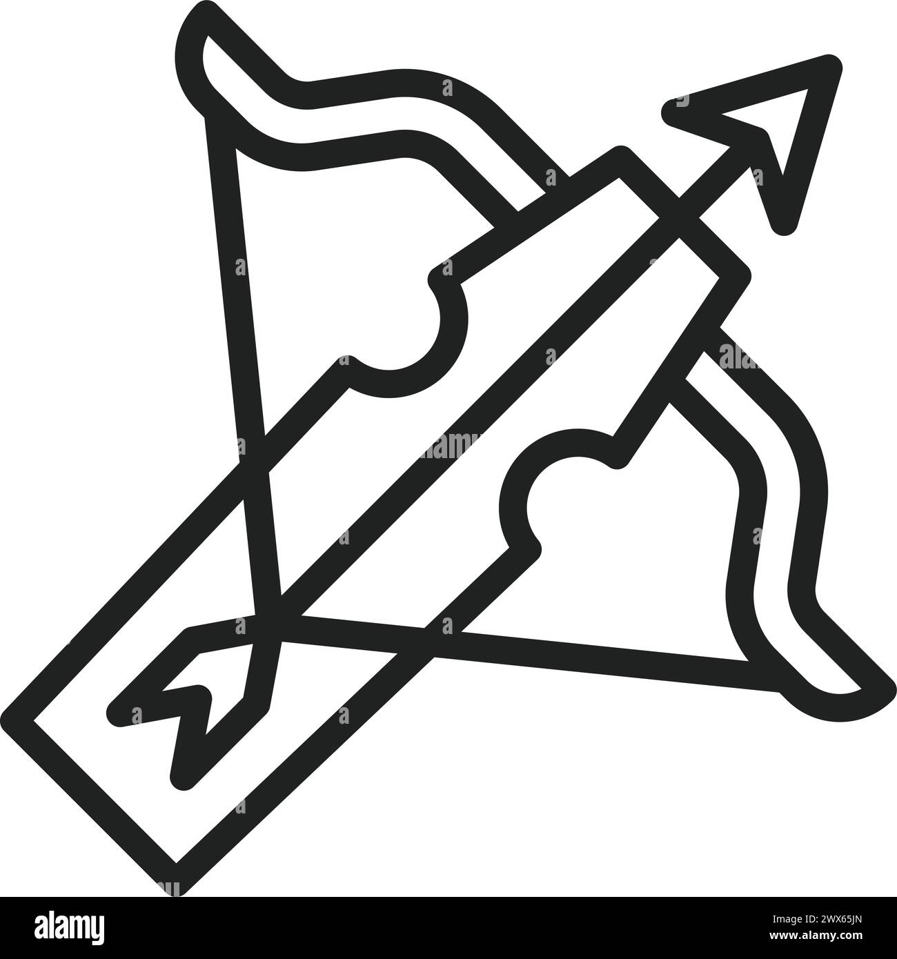 Crossbow icon vector image. Suitable for mobile application web ...