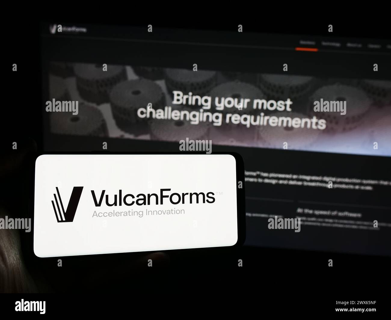Vulcanforms logo hi-res stock photography and images - Alamy
