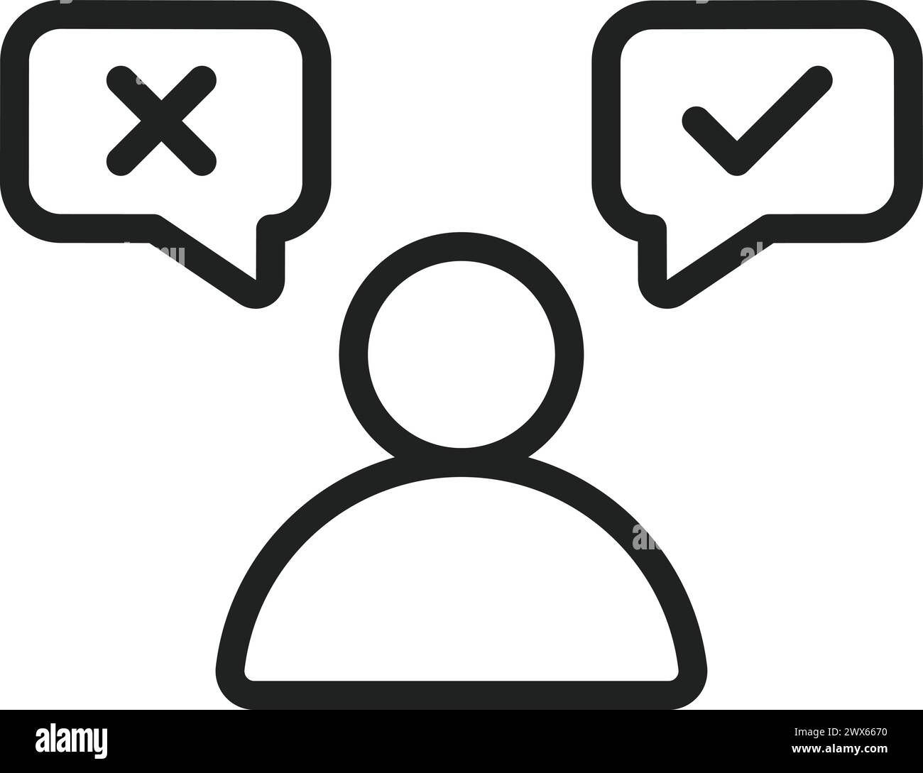 Decision icon vector image. Suitable for mobile application web ...