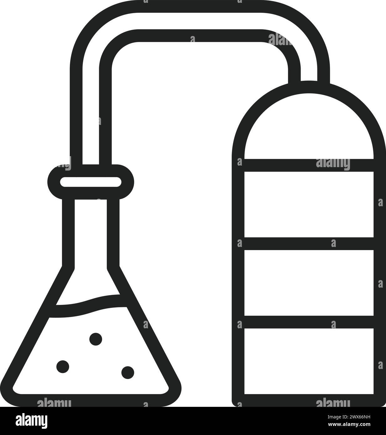 Distillate separation Stock Vector Images - Alamy