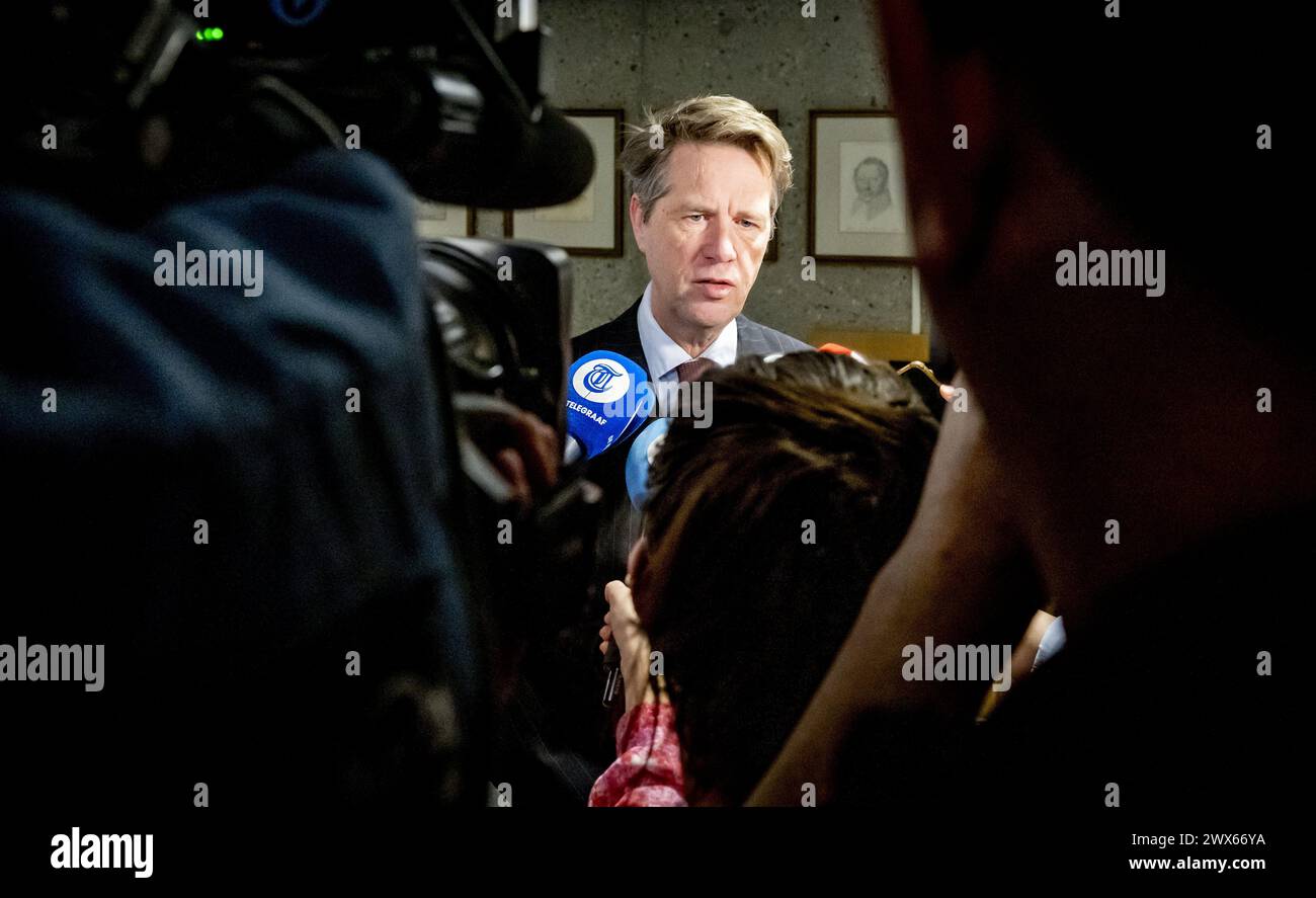 THE HAGUE - Speaker of the House Martin Bosma after a conversation with ...
