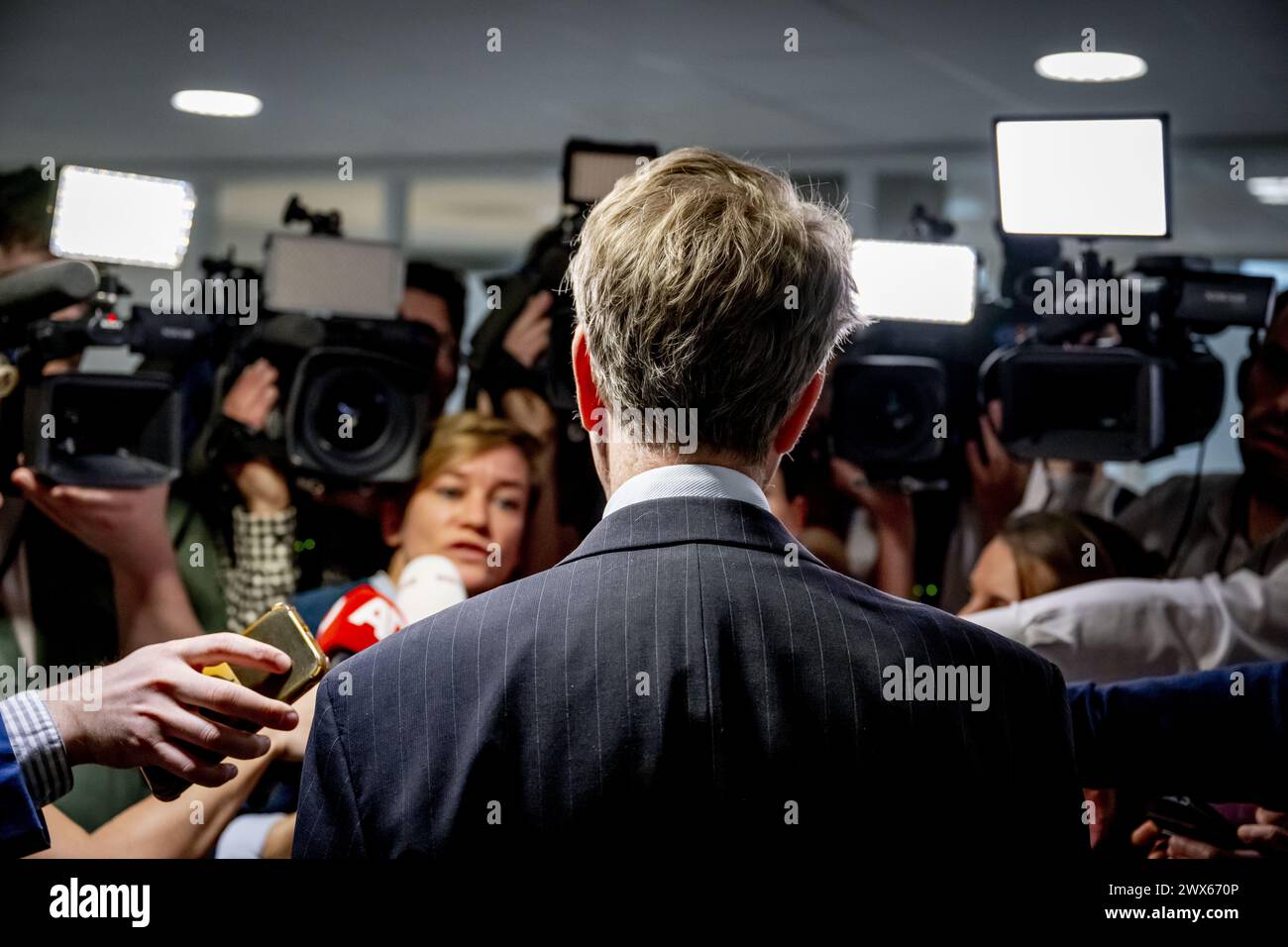 THE HAGUE - Speaker of the House Martin Bosma after a conversation with ...