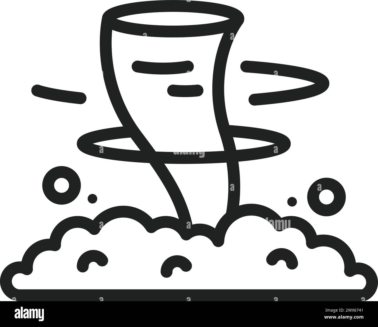 Dust Storm icon vector image. Suitable for mobile application web ...