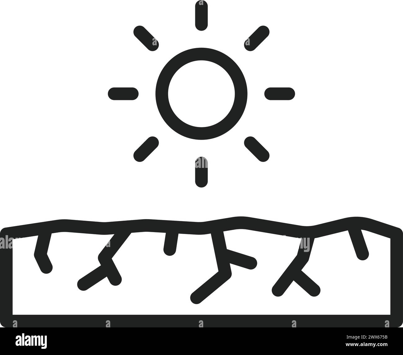 Drought icon vector image. Suitable for mobile application web ...