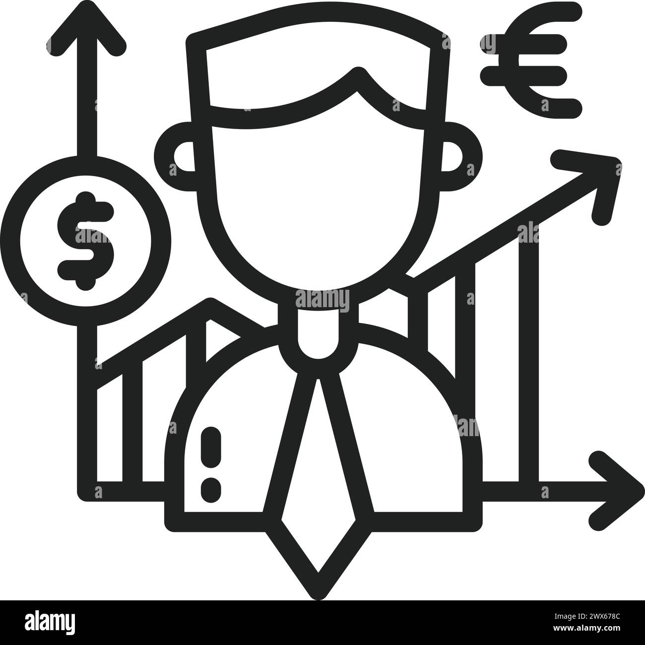 Economist icon vector image. Suitable for mobile application web ...
