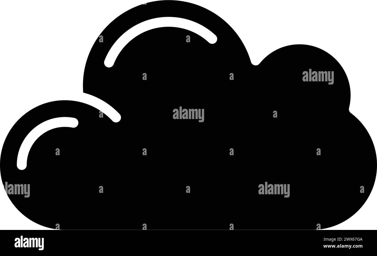 Cloud icon silhouette design template isolated Stock Vector Image & Art ... Cloud icon silhouette design template isolated Stock Vector Image & Art ...