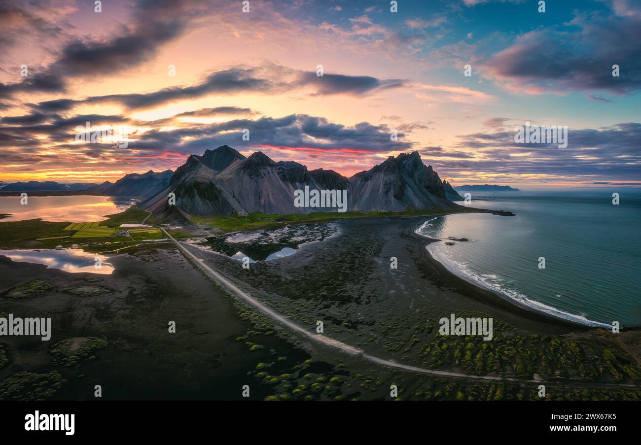 Stokksnes beach iceland evening hi-res stock photography and images - Alamy
