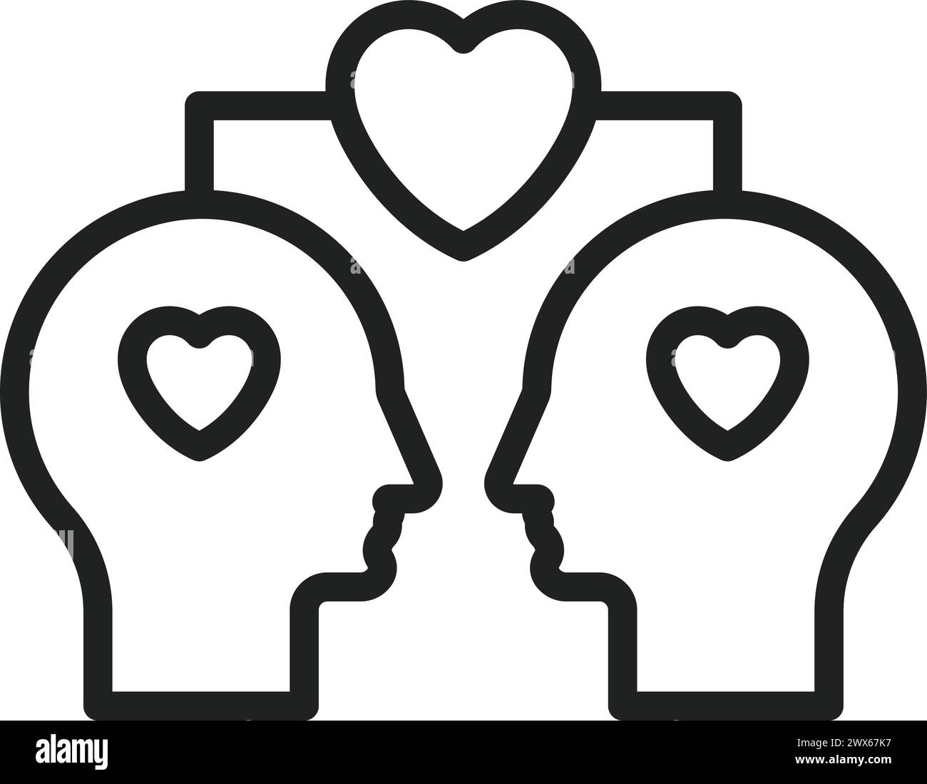 Empathy icon vector image. Suitable for mobile application web application and print media Stock ...