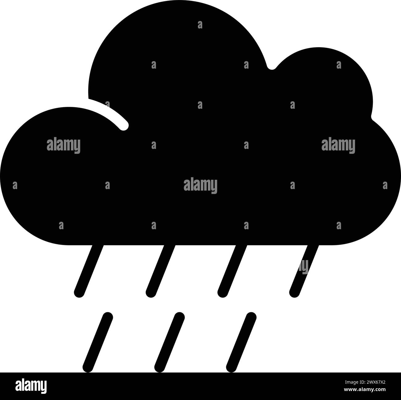 Cloud black silhouette icon hi-res stock photography and images - Alamy
