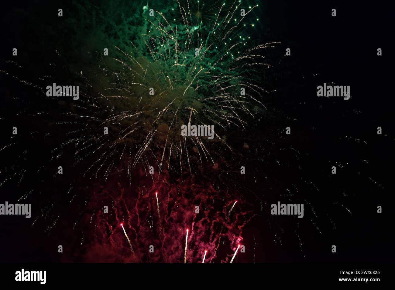 Colorful pyrotechnics show hi-res stock photography and images - Alamy
