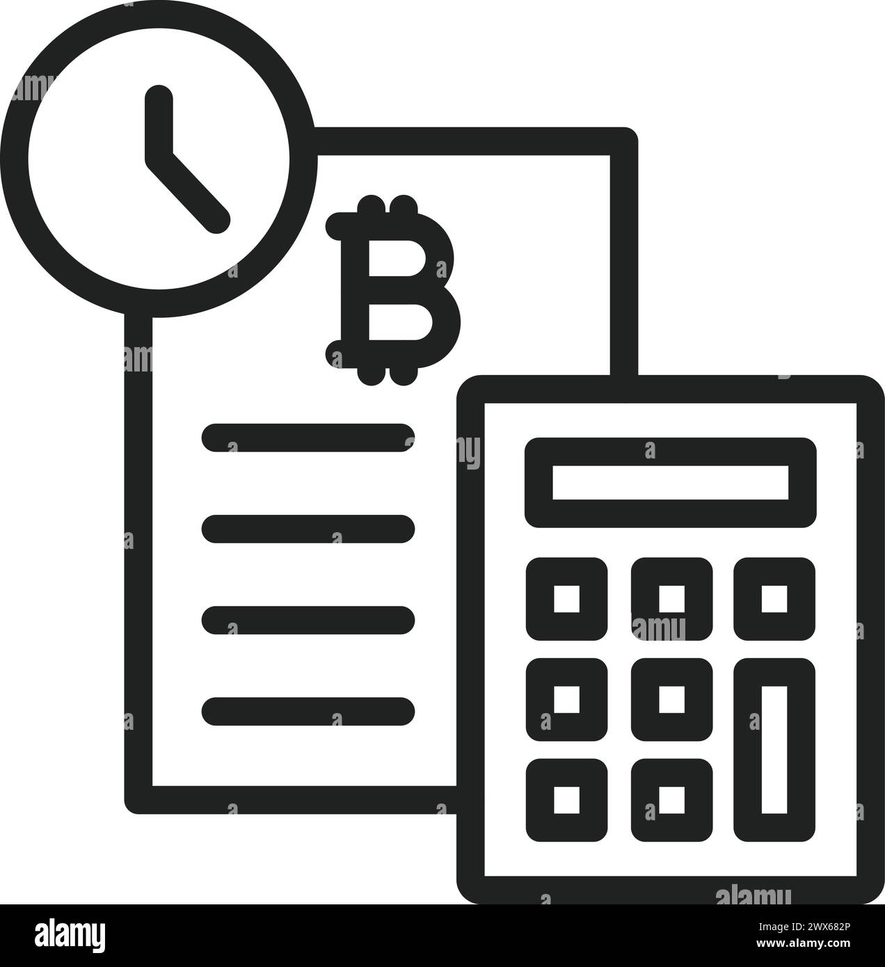 Estimation icon vector image. Suitable for mobile application web application and print media ...