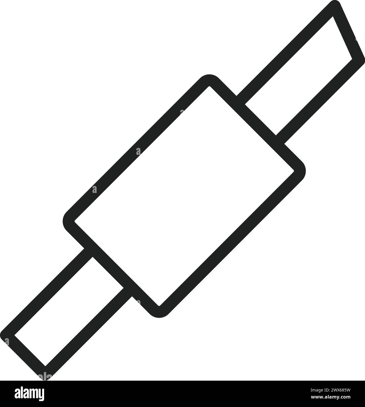 Exhaust Pipe icon vector image. Suitable for mobile application web application and print media ...