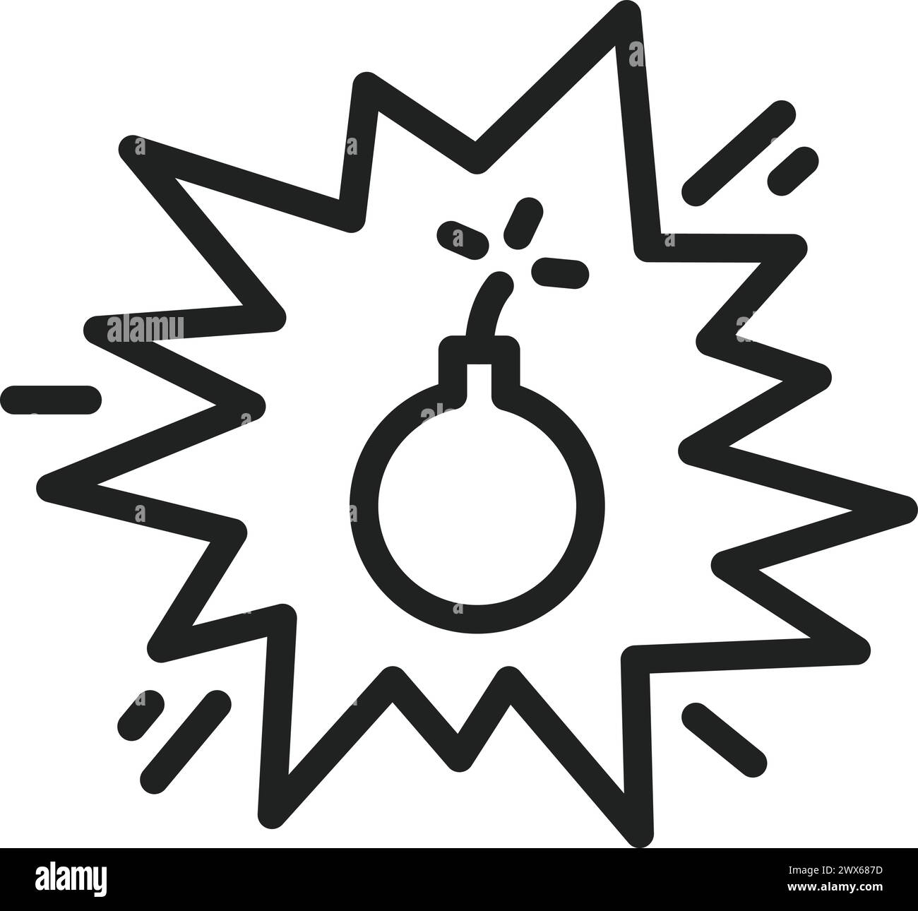 Explosion icon vector image. Suitable for mobile application web ...