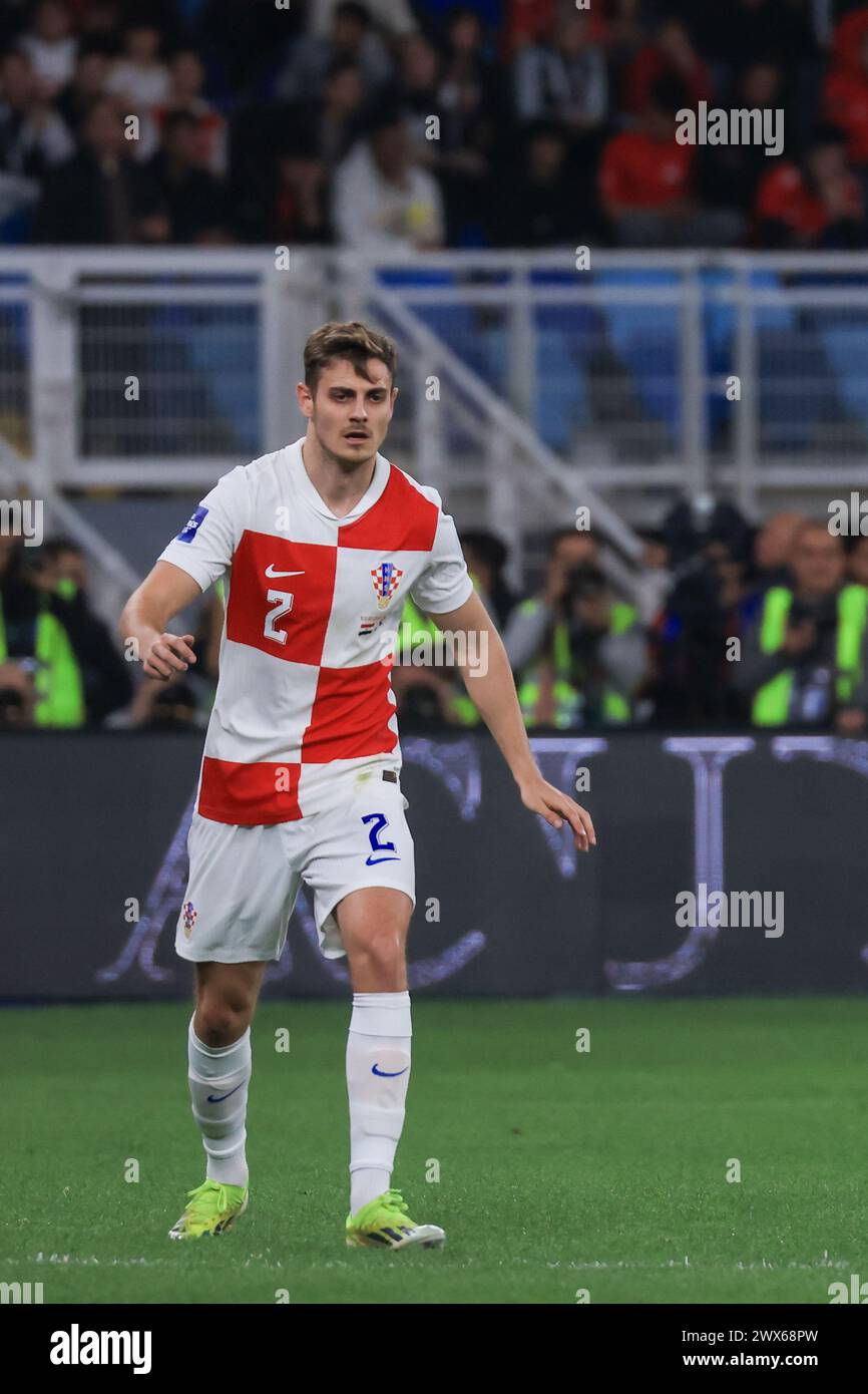 CAIRO, EGYPT - MARCH 26: Josip Stanisic of Croatia during the FIFA ...