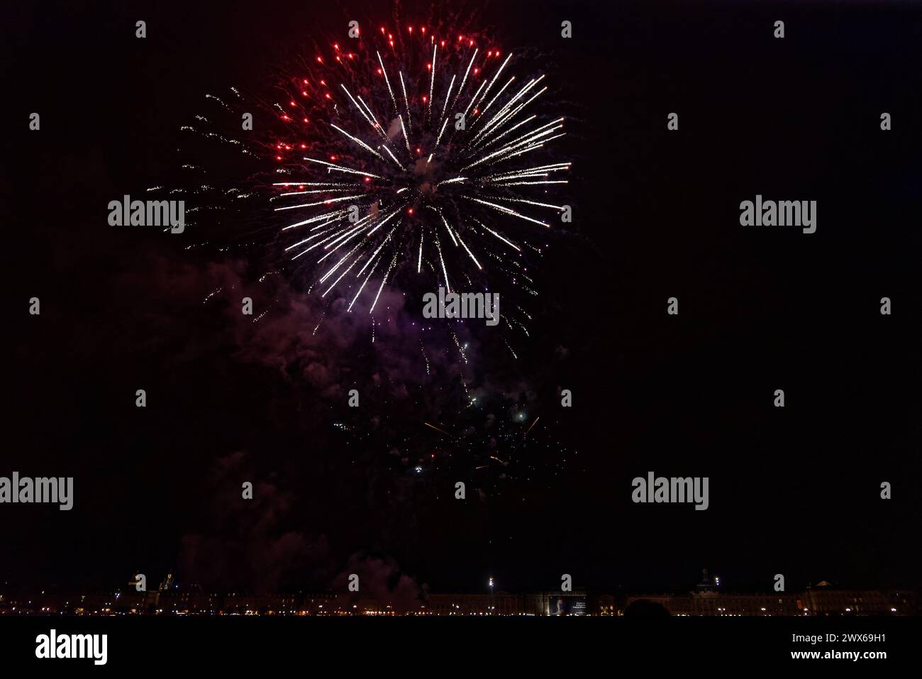 Colorful pyrotechnics show hi-res stock photography and images - Alamy