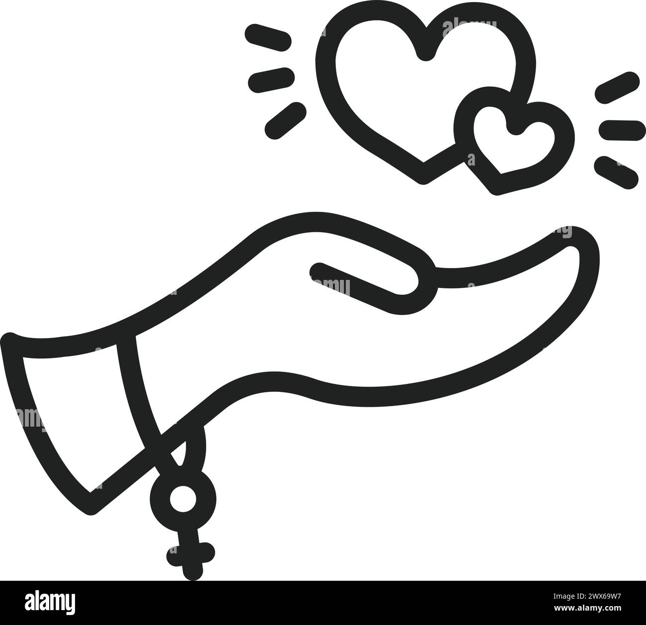 Give Heart icon vector image. Suitable for mobile application web ...
