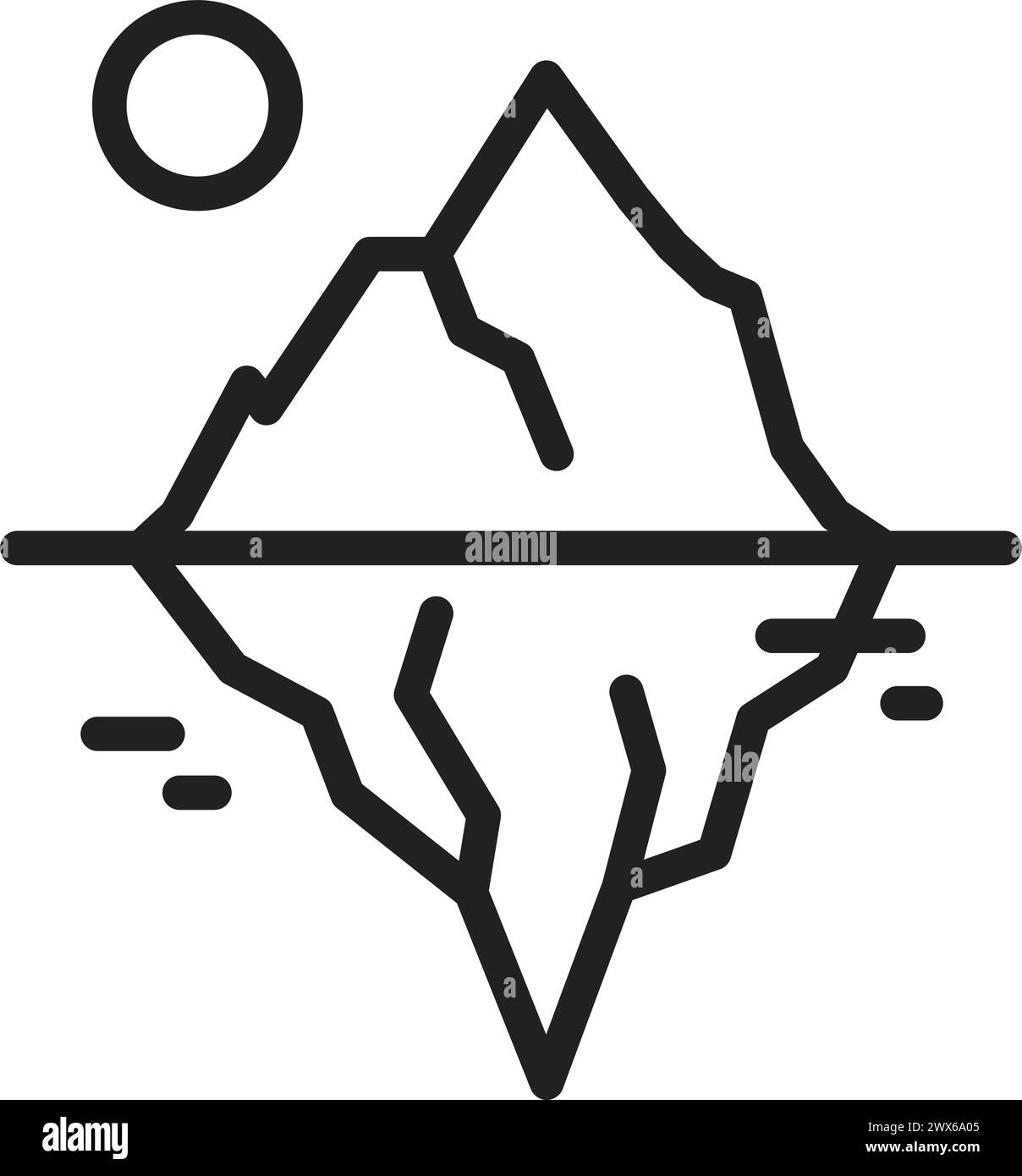 Glacier icon vector image. Suitable for mobile application web ...