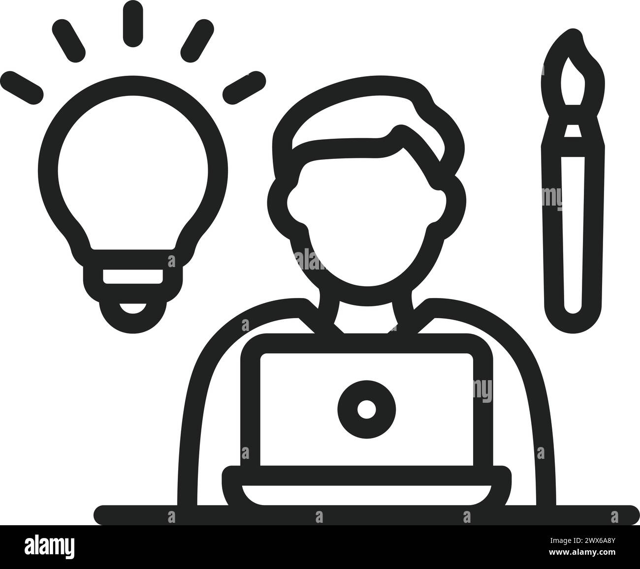 Graphic Designer Icon Vector Image Suitable For Mobile Application Web Application And Print