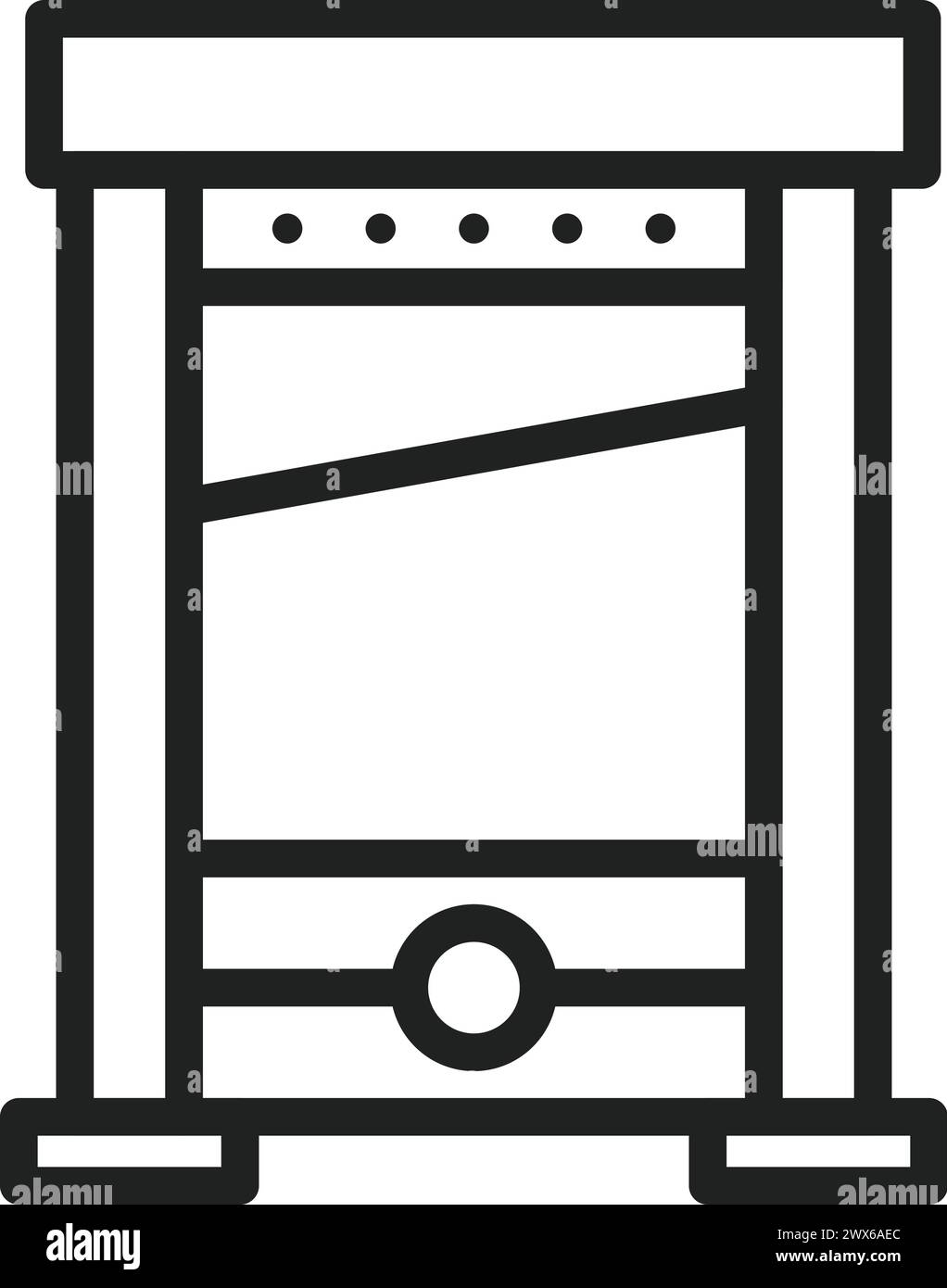 Guillotine icon vector image. Suitable for mobile application web ...