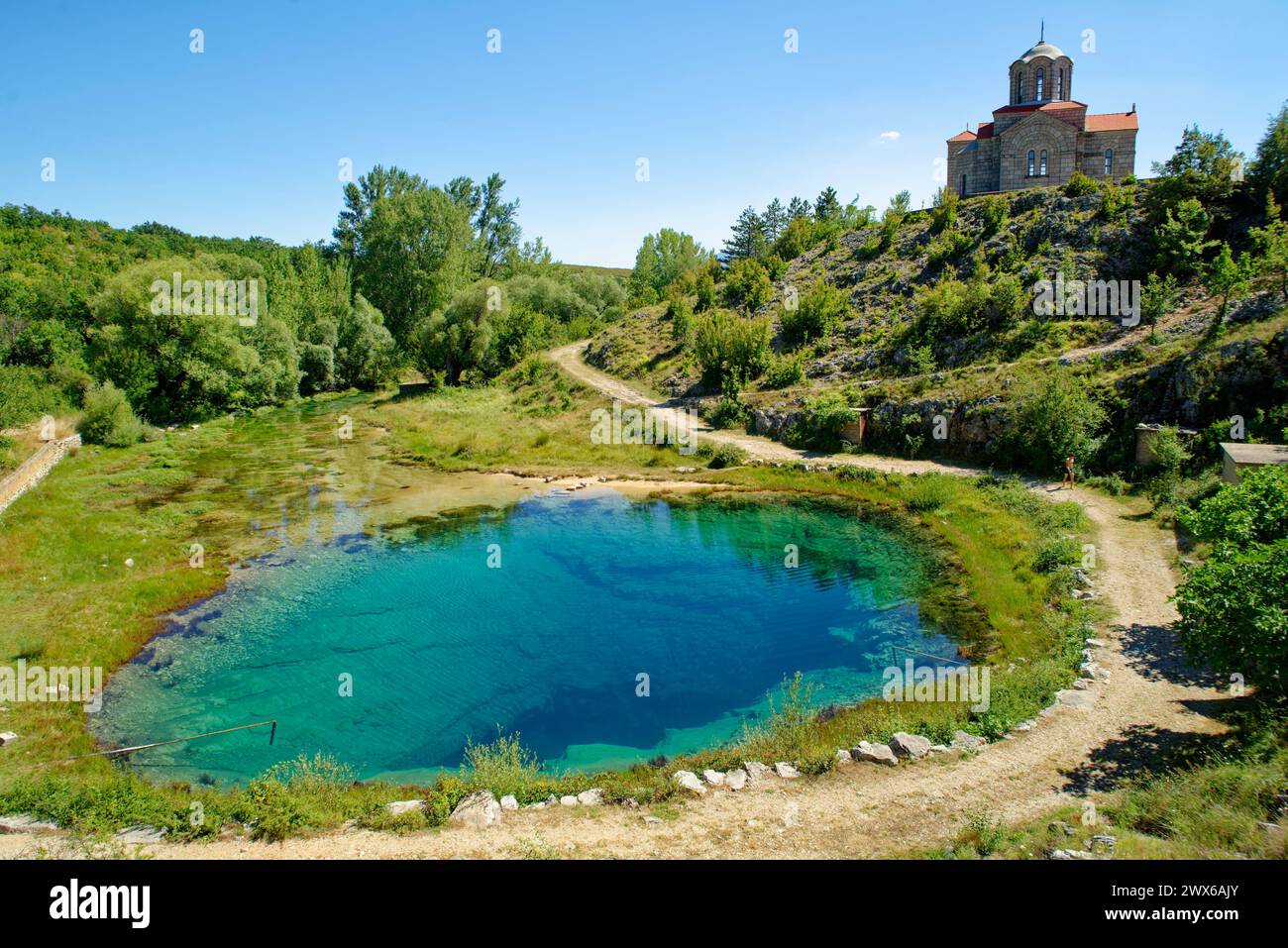 View of Cetina River freshwater Spring in Croatia. The Eye Of The Earth ...