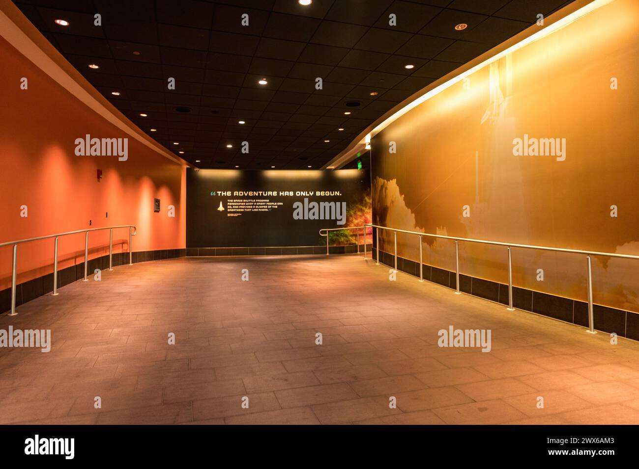 CAPE CANAVERAL, FLORIDA - 15 MARCH 2024. The entrance hall to the ...