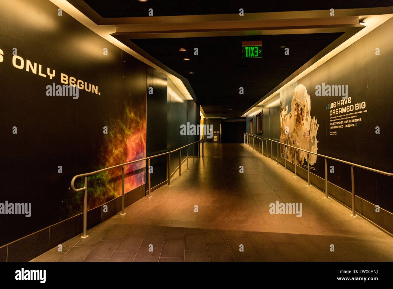 CAPE CANAVERAL, FLORIDA - 15 MARCH 2024. The entrance hall to the ...