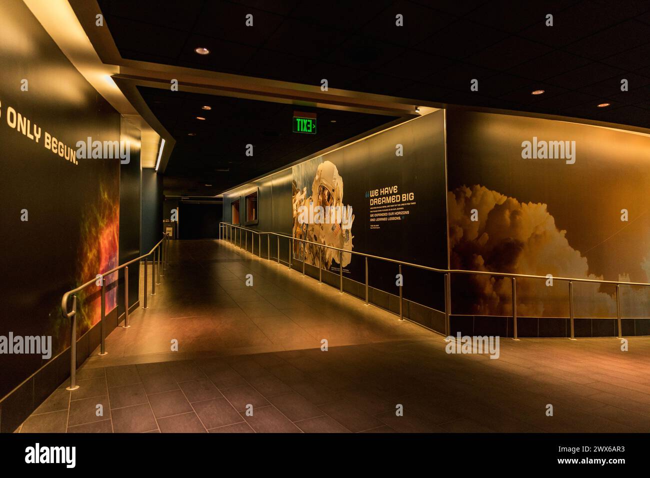 CAPE CANAVERAL, FLORIDA - 15 MARCH 2024. The entrance hall to the ...