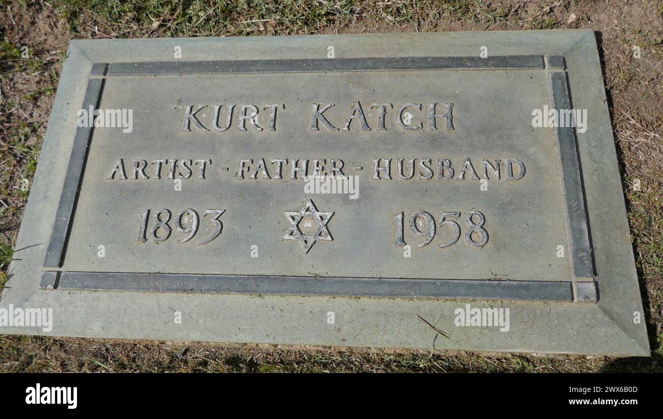 Mission Hills, California, USA 26th March 2024 Actor Kurt Katch Grave ...