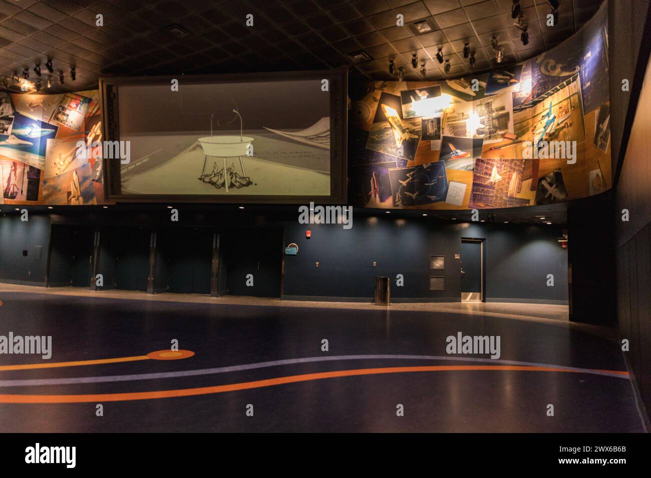 CAPE CANAVERAL, FLORIDA - 15 MARCH 2024. The entrance hall to the ...