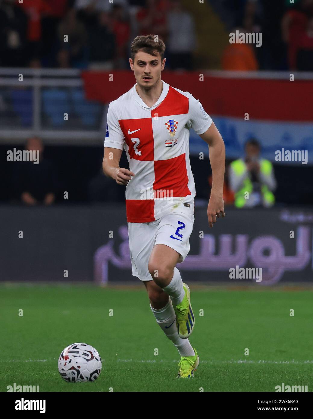 CAIRO, EGYPT - MARCH 26: Josip Stanisic of Croatia during the FIFA ...