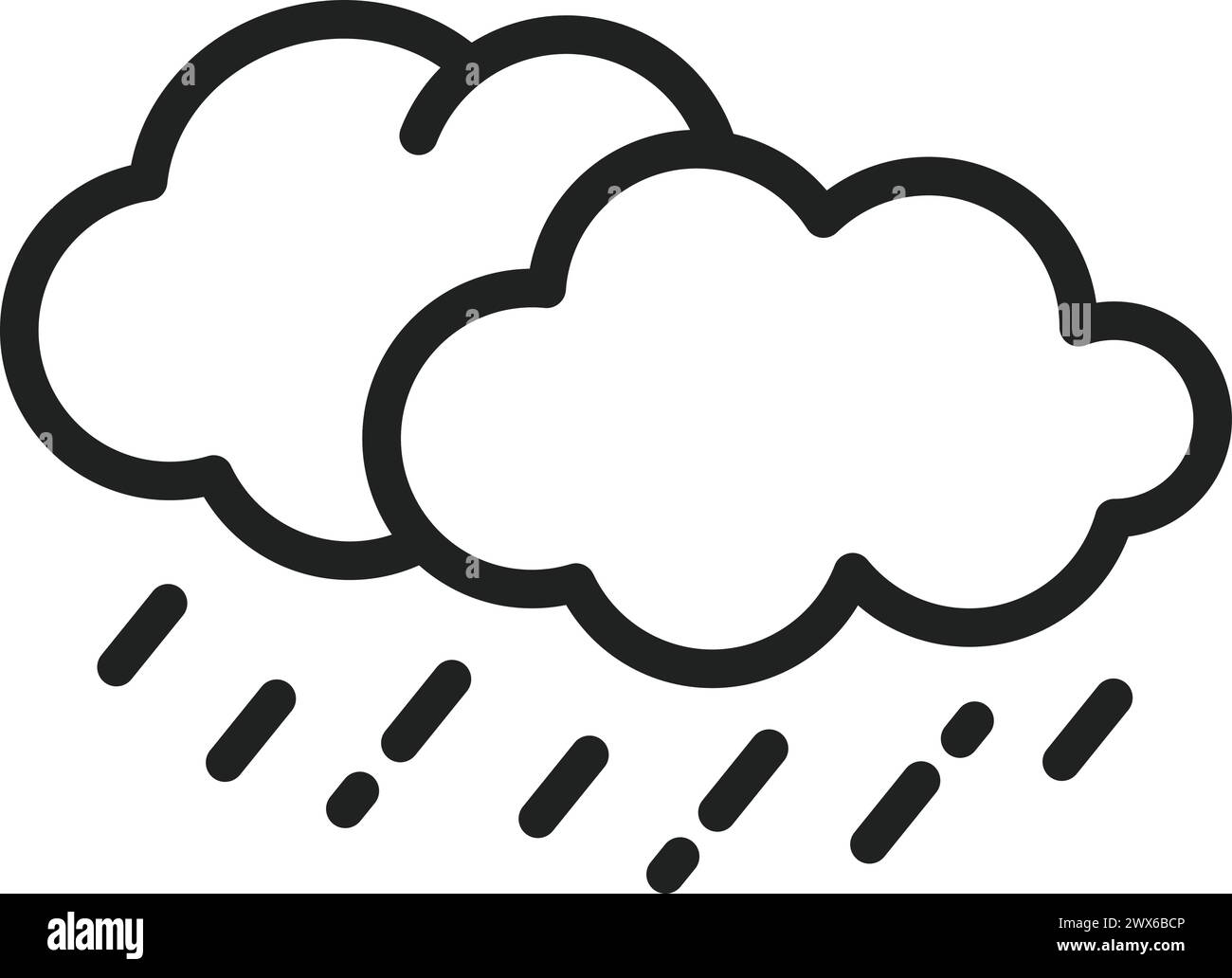 Heavy Rain icon vector image. Suitable for mobile application web ...