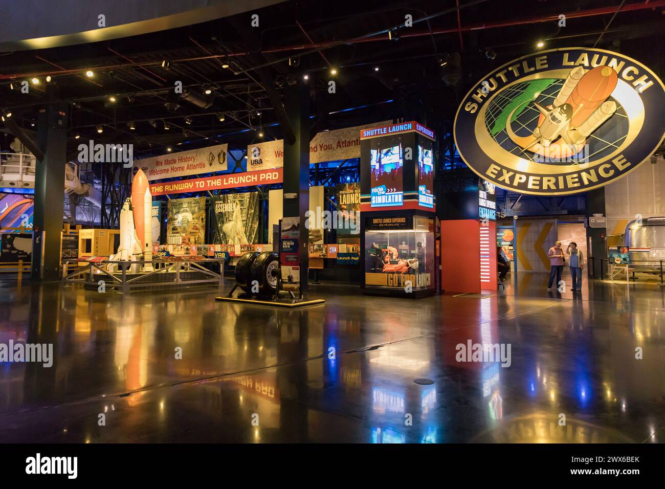 CAPE CANAVERAL, FLORIDA - 15 MARCH 2024. Shuttle Launch Experience at the visitor complex of ...