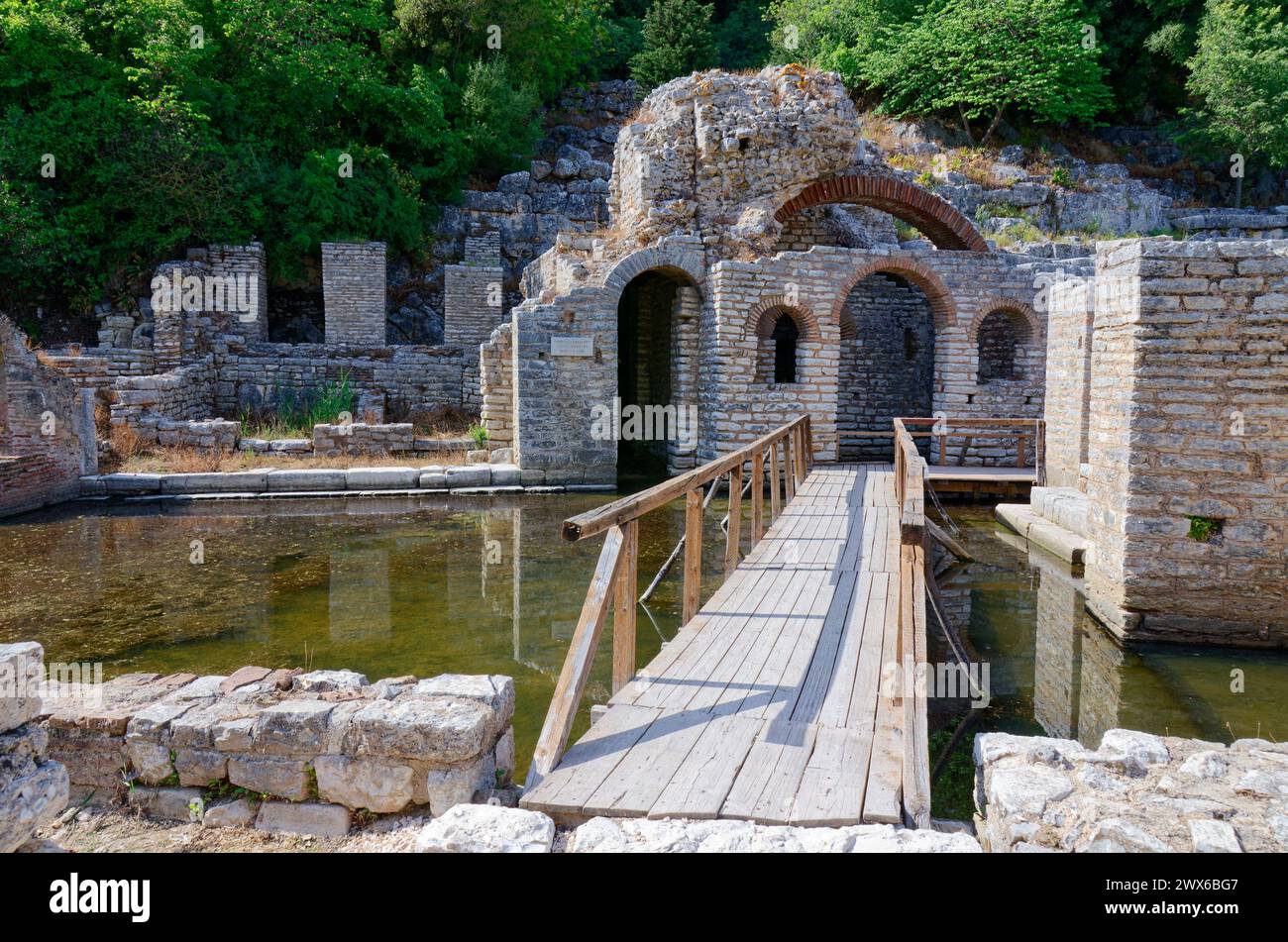Butrint National Archaeological Park in Albania. Unesco world heritage ...