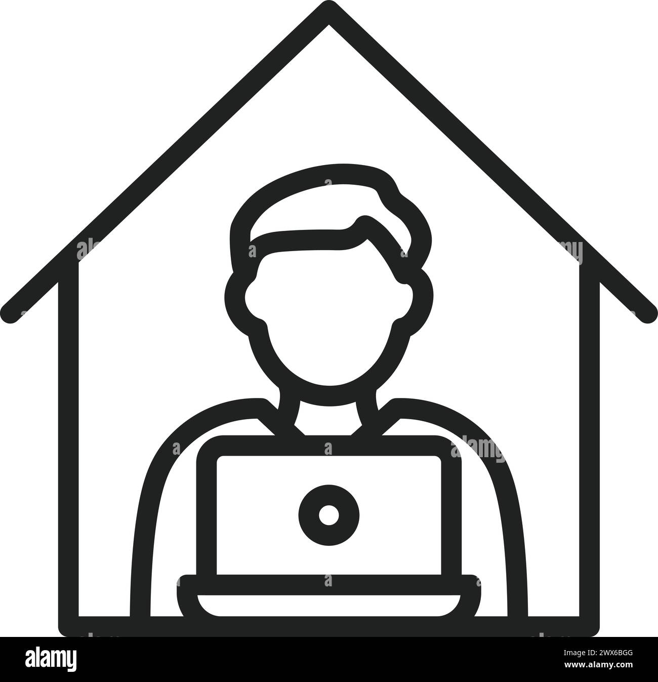 Home Office icon vector image. Suitable for mobile application web ...