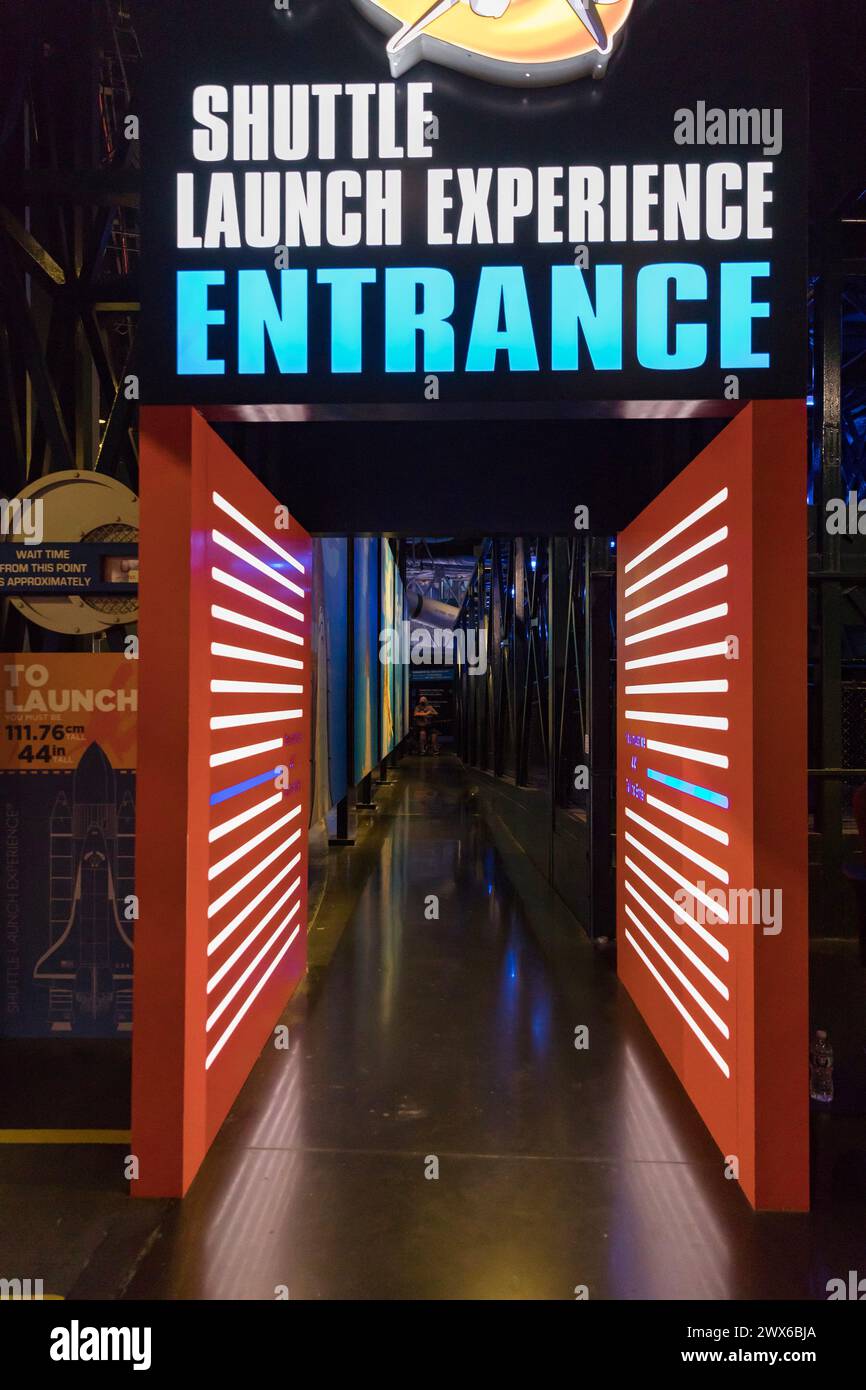 CAPE CANAVERAL, FLORIDA - 15 MARCH 2024. Shuttle Launch Experience at ...