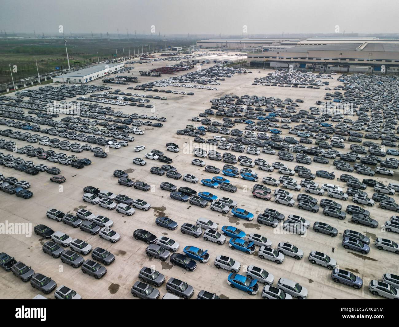 HEFEI, CHINA - MARCH 28, 2024 - An aerial photo shows new energy ...