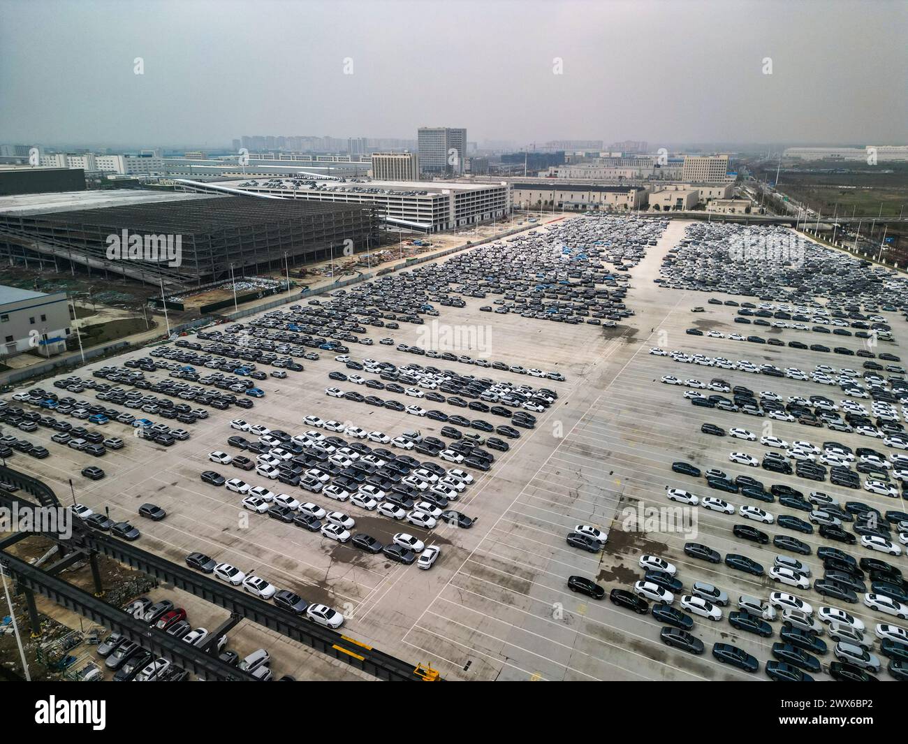 HEFEI, CHINA - MARCH 28, 2024 - An aerial photo shows new energy ...