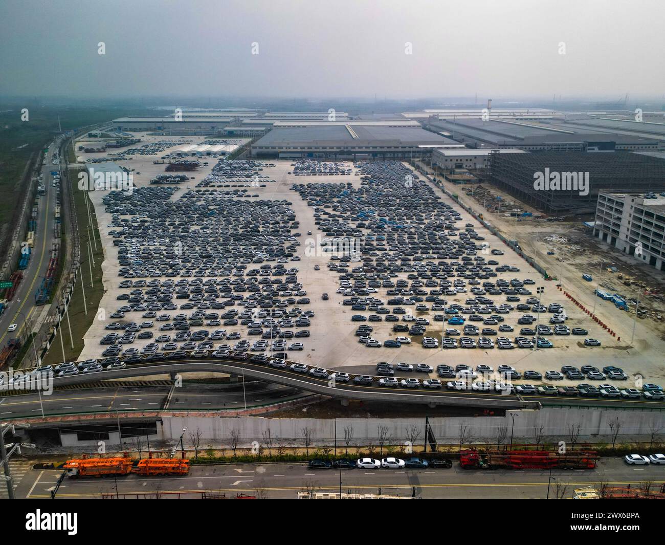 HEFEI, CHINA - MARCH 28, 2024 - An aerial photo shows new energy ...