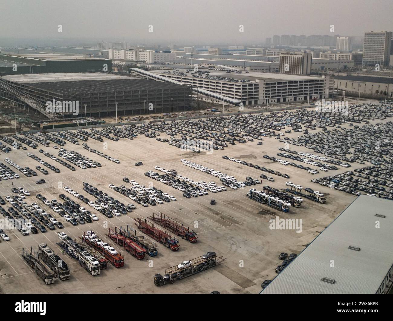 HEFEI, CHINA - MARCH 28, 2024 - An aerial photo shows new energy ...
