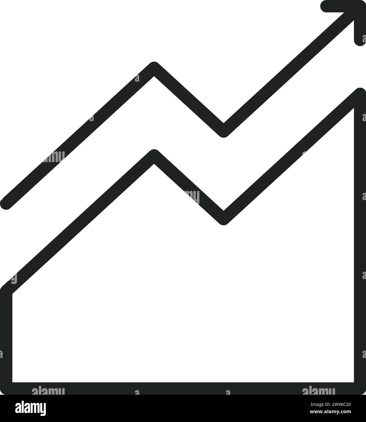 Increase icon vector image. Suitable for mobile application web ...