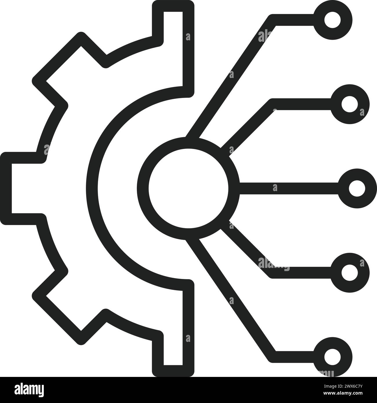 Integration icon vector image. Suitable for mobile application web application and print media ...