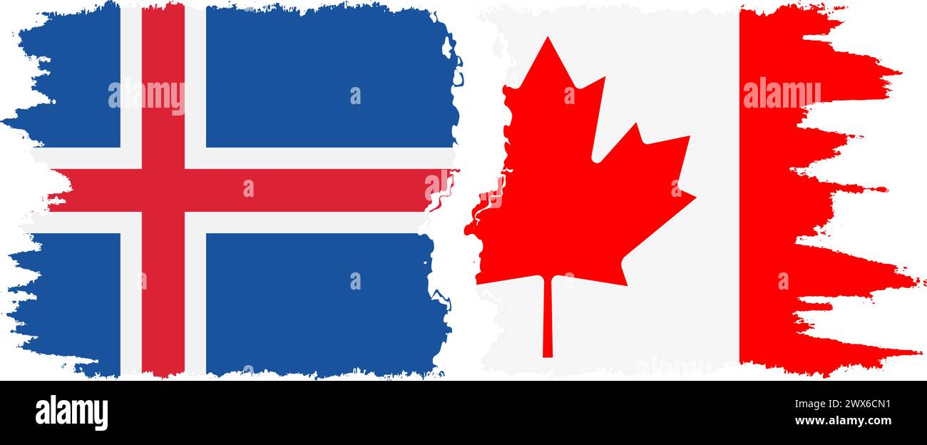 Canada iceland flag hi-res stock photography and images - Alamy