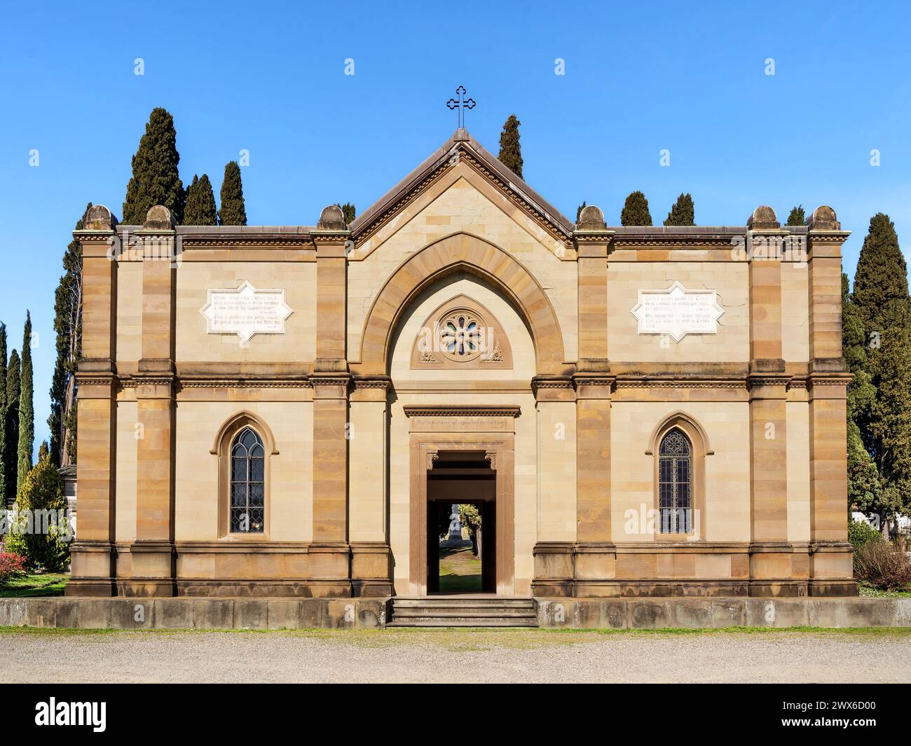 Entrance of Cimitero Evangelico agli Allori, burial place of non ...