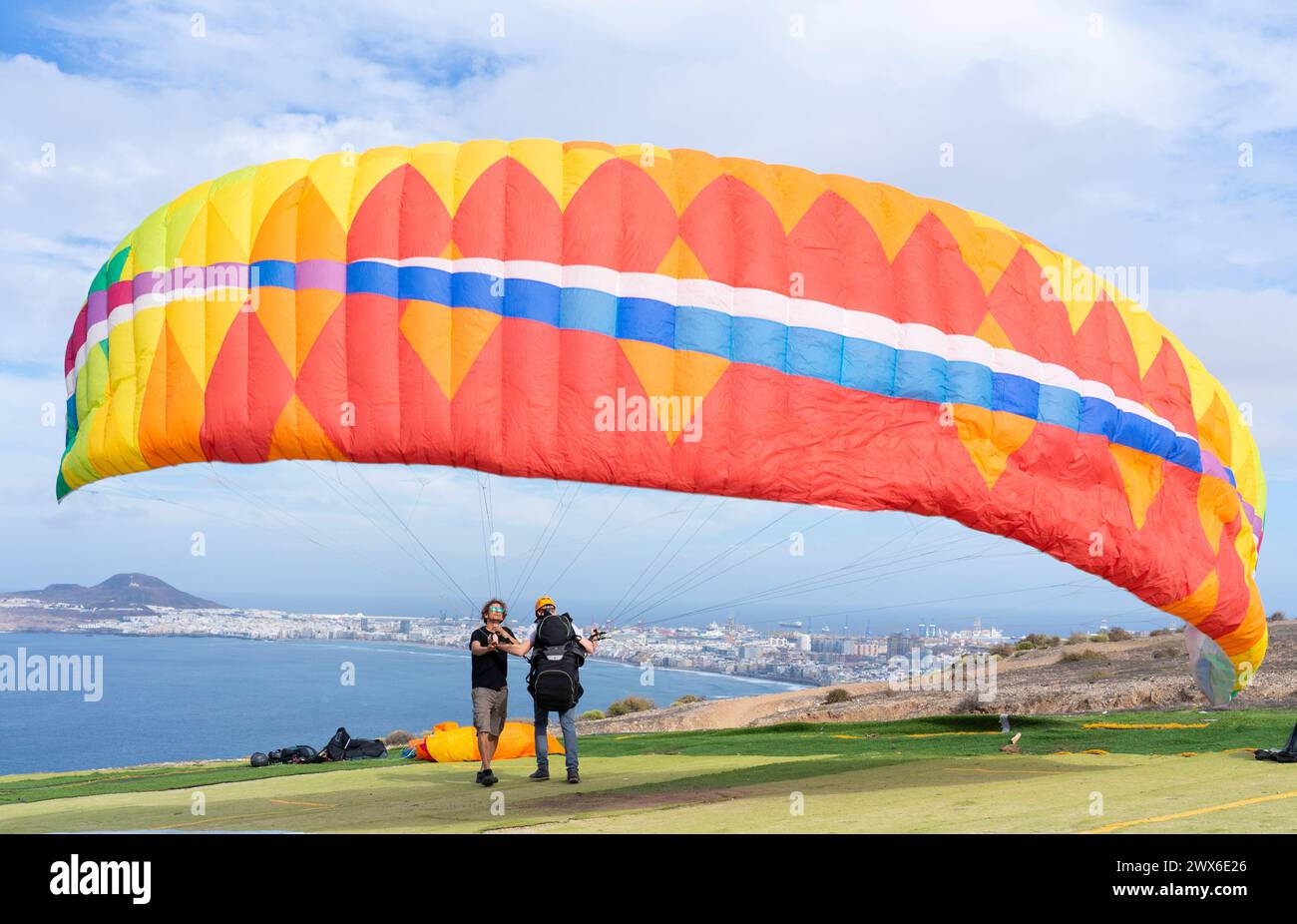Paraglider safety equipment and gear hi-res stock photography and ...