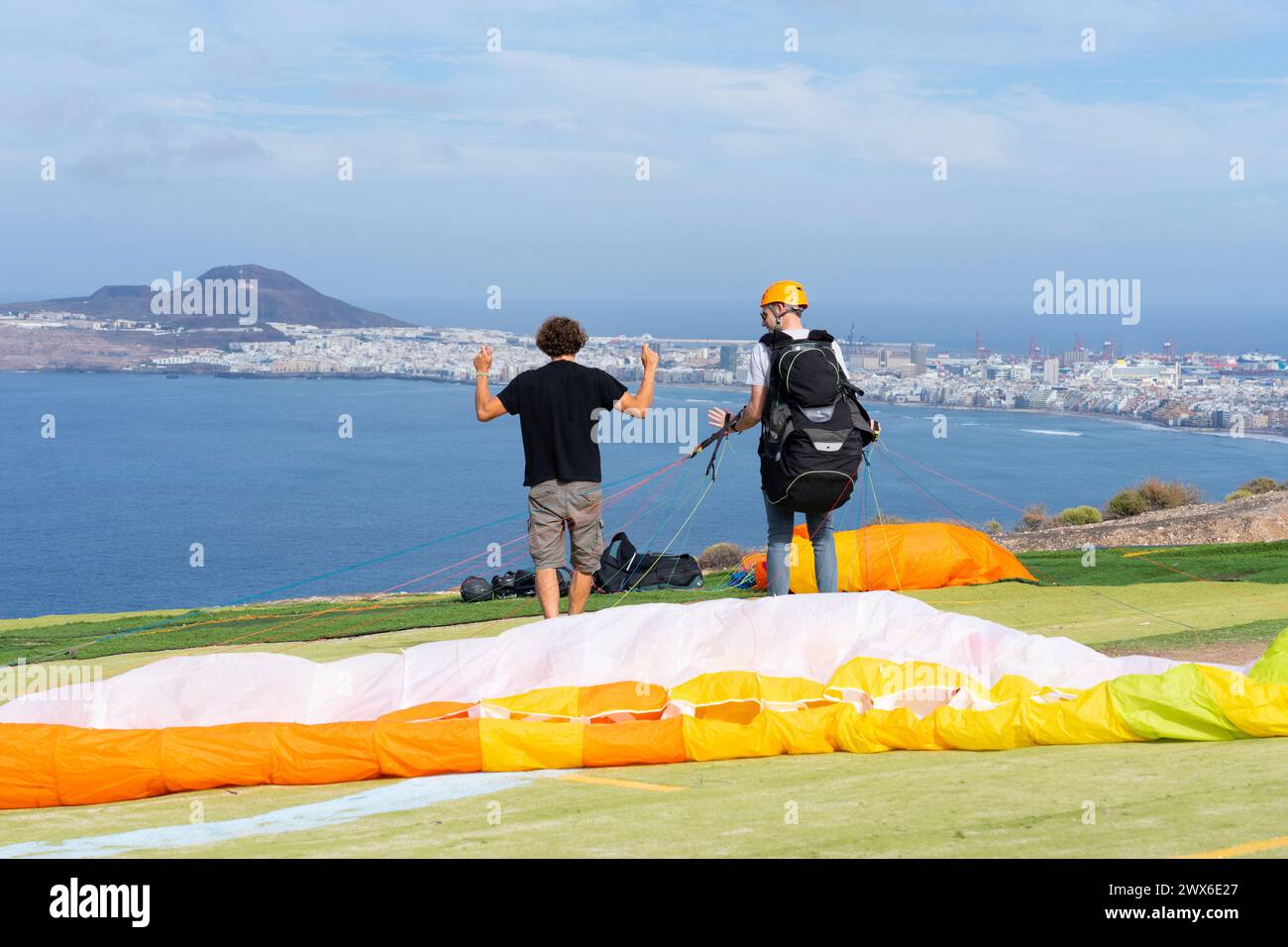 Paraglider safety equipment and gear hi-res stock photography and ...