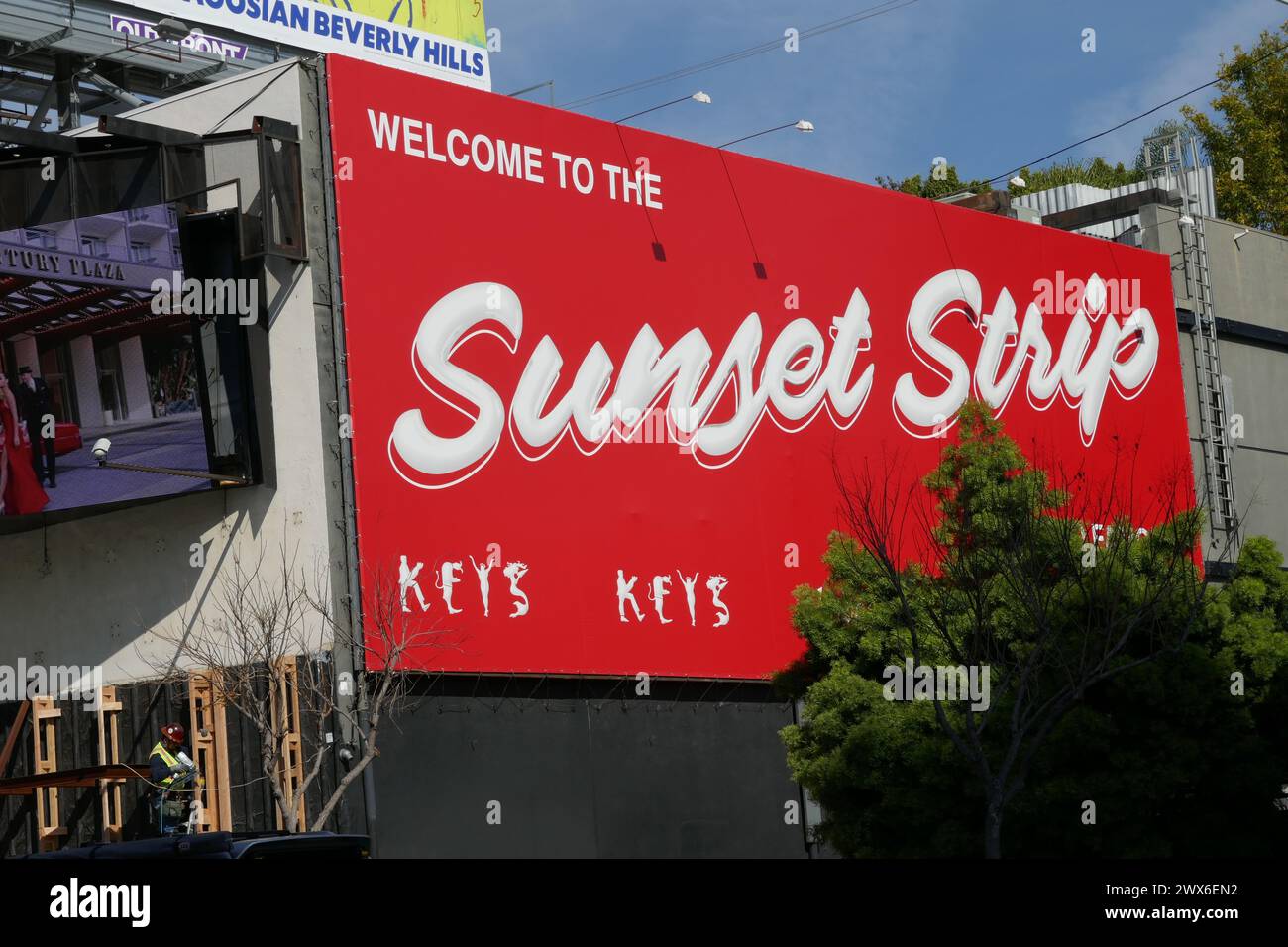 Los Angeles, California, USA 27th March 2024 Sunset Strip Billboard on ...
