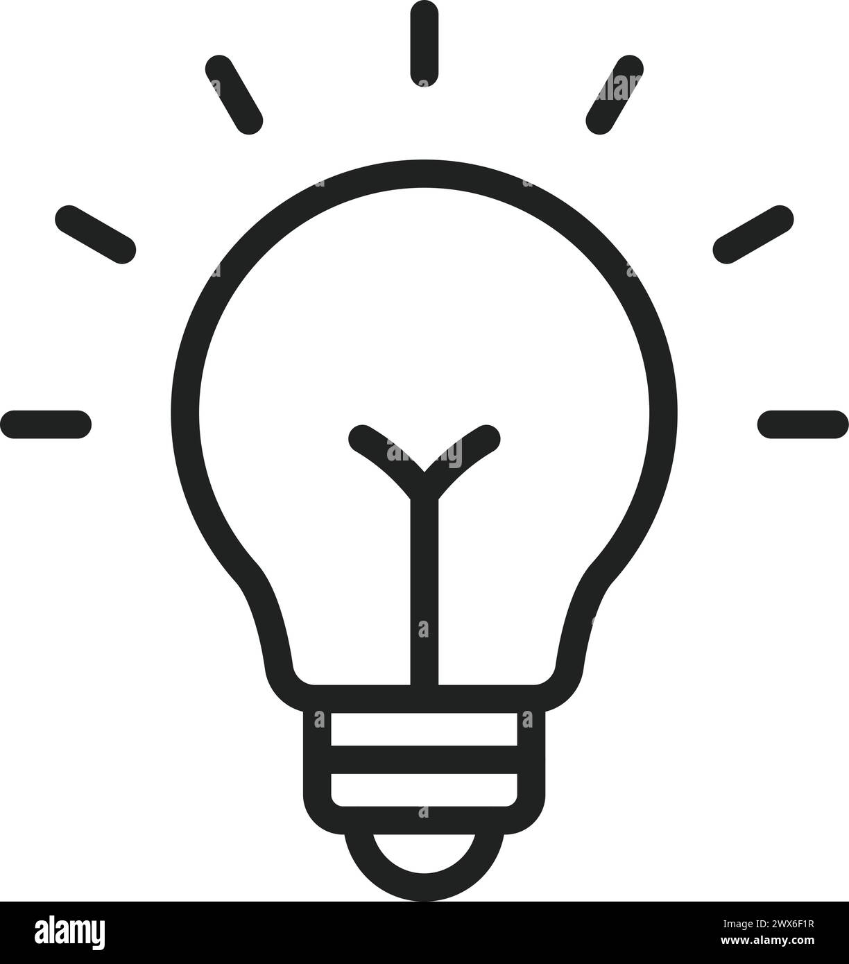 Light Bulb icon vector image. Suitable for mobile application web ...