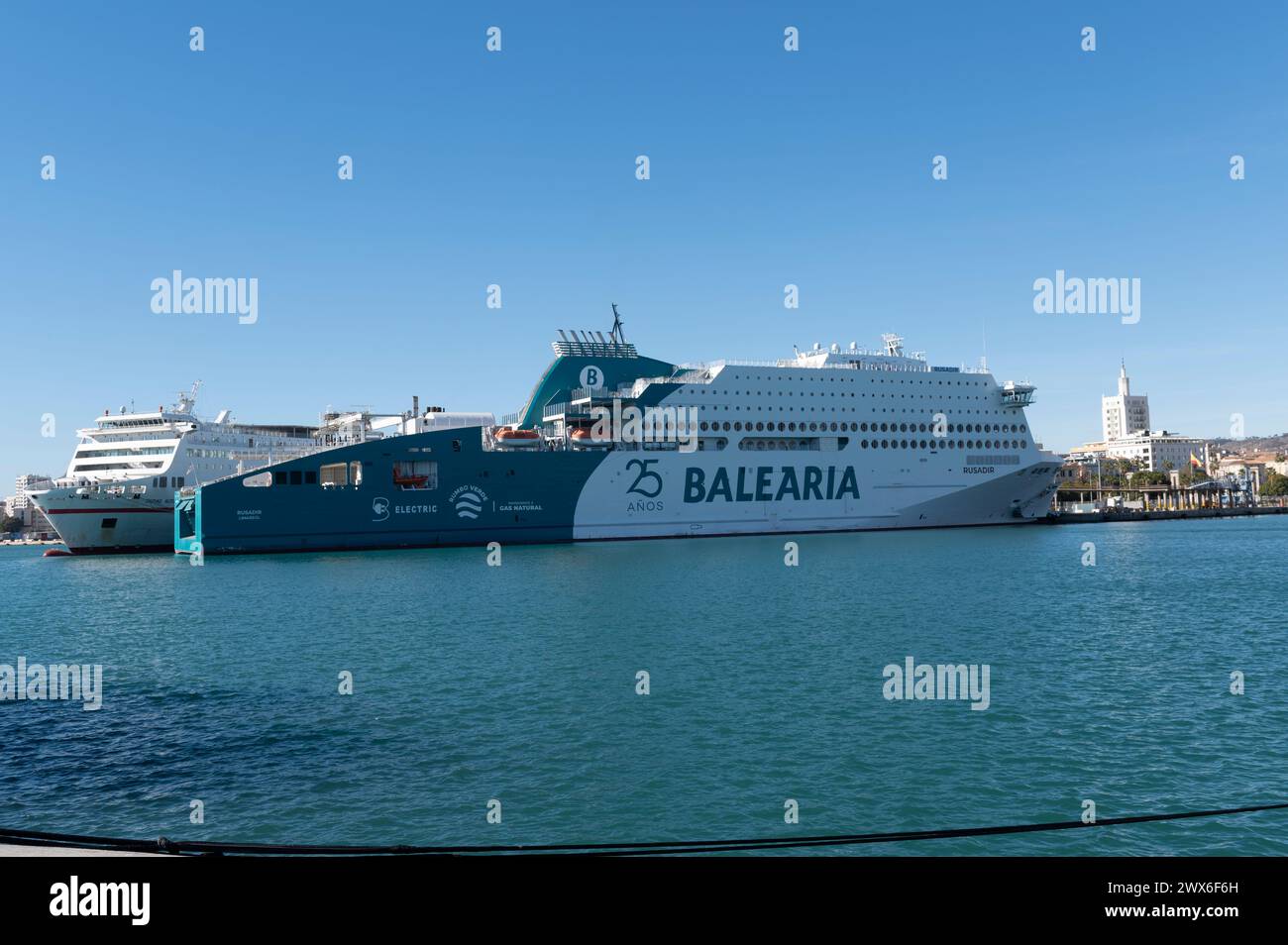 Anchored ferry in malaga hi-res stock photography and images - Alamy